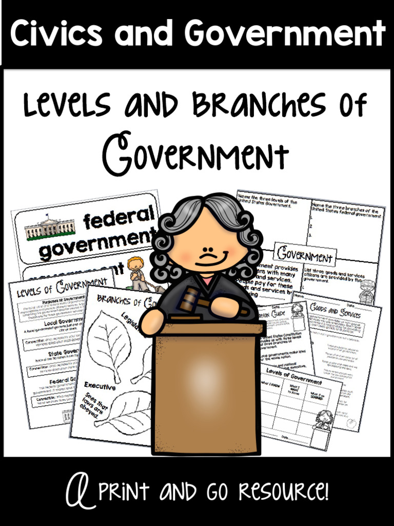 2 - Levels of Government - Branches of Government - Social Studies ...