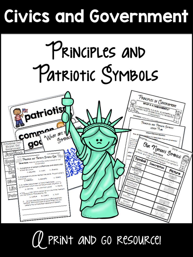 5 - United States Symbols - Principles of Government - Social Studies ...