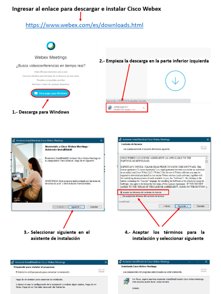 1.-Instalar Cisco Webex | PDF