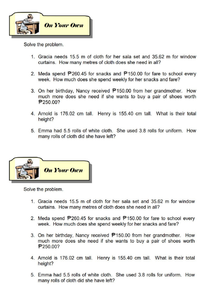 Add and Subtract Problem Solving Q2W3 | PDF