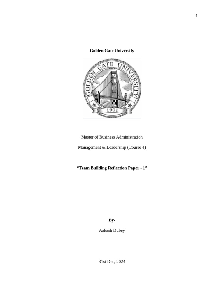 Aakash Dubey Team Individual Submission 1 | PDF | Leadership | Business