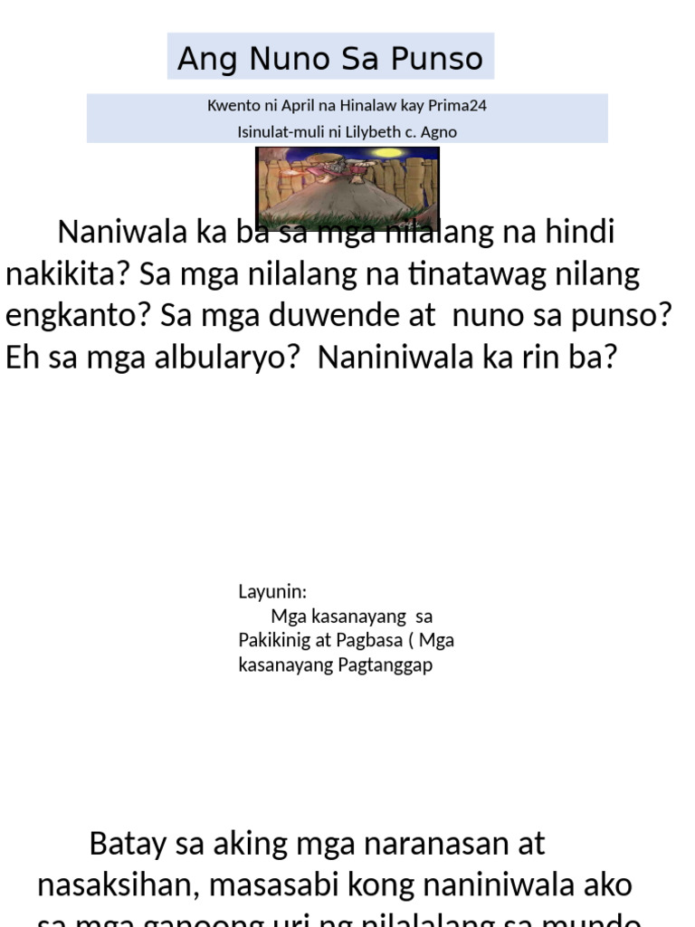 Ang Nuno Sa Punso | PDF