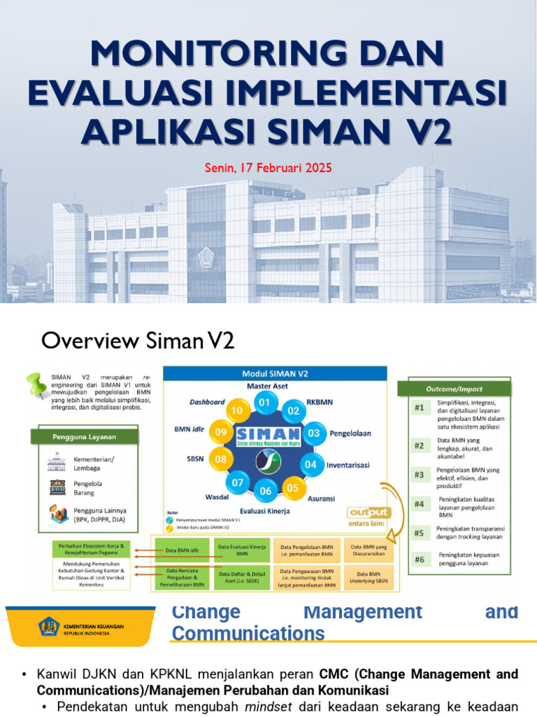 Evaluasi Implementasi SIMAN V2 | PDF