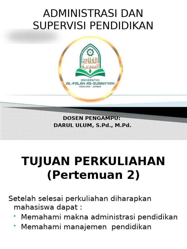 ASP 2 Administrasi dan Managemen Pend | PDF