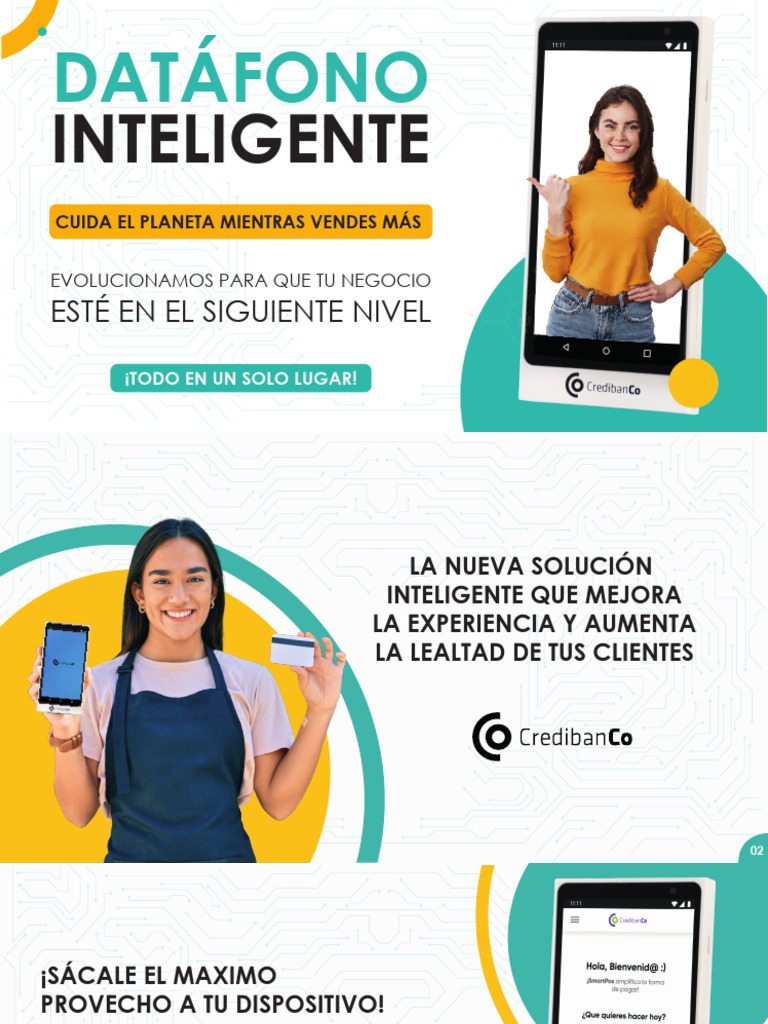 Guía de Uso del Datáfono Inteligente | PDF | Tarjeta de débito ...