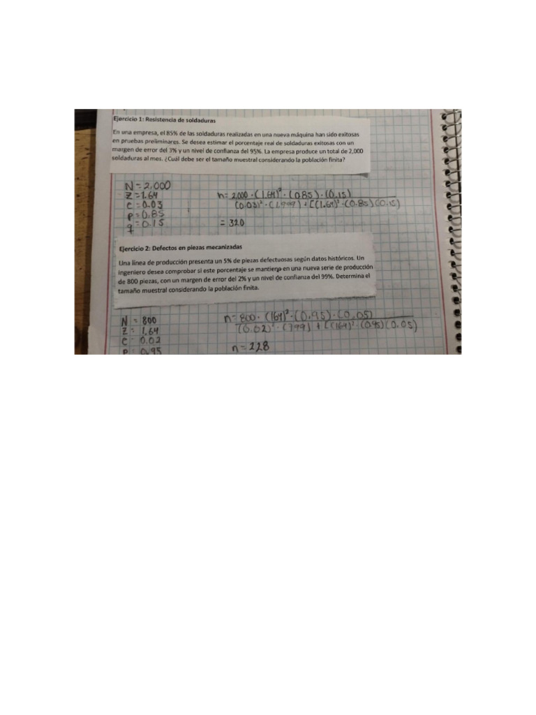 Ejec - Tamaño de Muestra | PDF