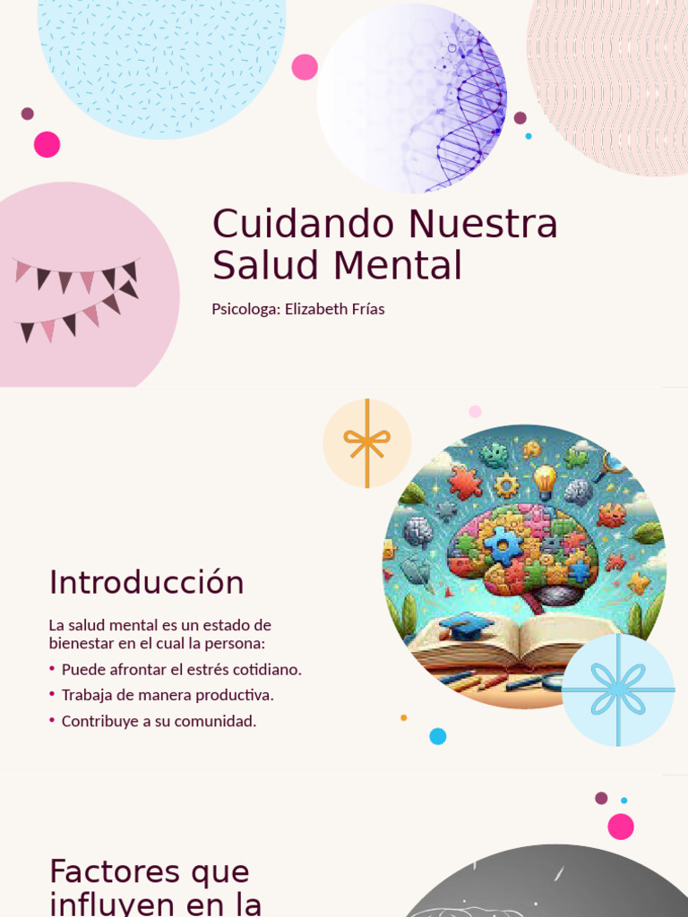 Cuidando Nuestra Salud Mental Elizabeth | PDF