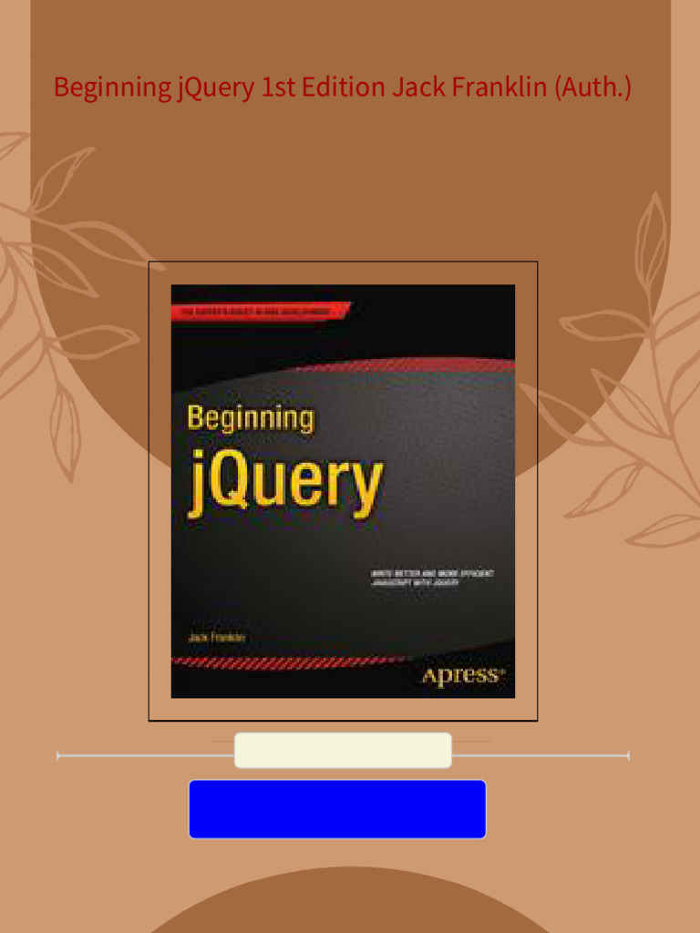 Beginning Jquery 1St Edition Jack Franklin (Auth.) | PDF | Document Object Model | J Query