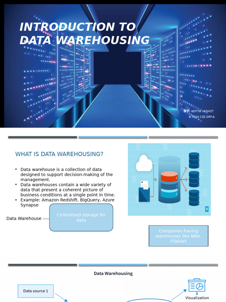 Introduction To Data Warehousing | PDF | Data Warehouse | Data