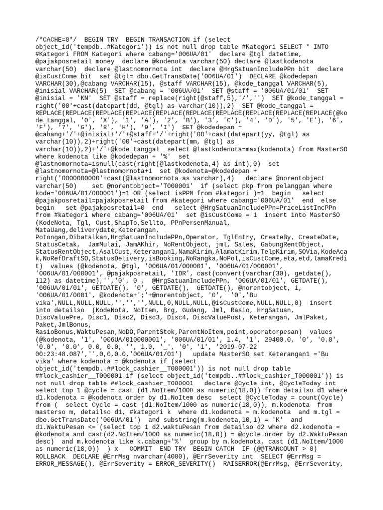 Query Simpan Pdf