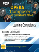 Romantic Period Opera Composers Guide | PDF