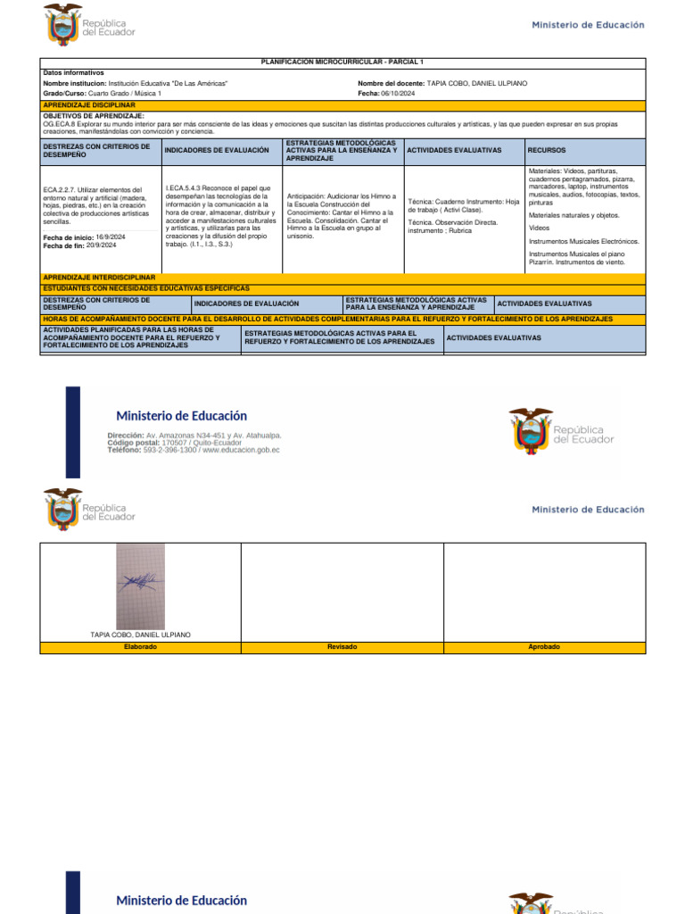 cuarto de basica Unidad 1 semana 3 | PDF | Aprendizaje | Enseñando