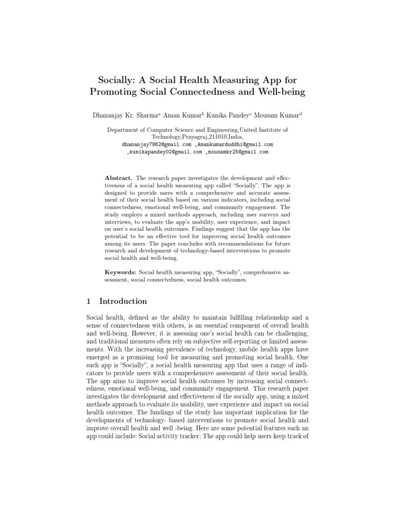 Research Paper Format 2 | PDF | Mental Health | Mobile App