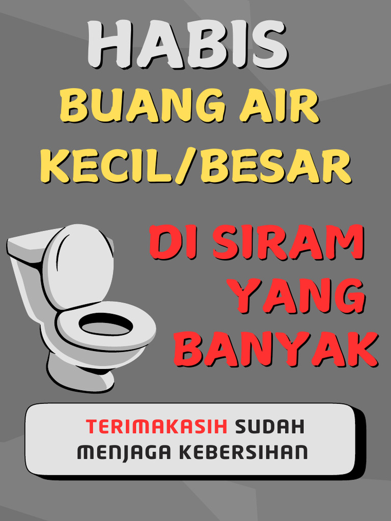 Black and White Creative Illustrative Keep Toilet Clean Flyer-2 | PDF