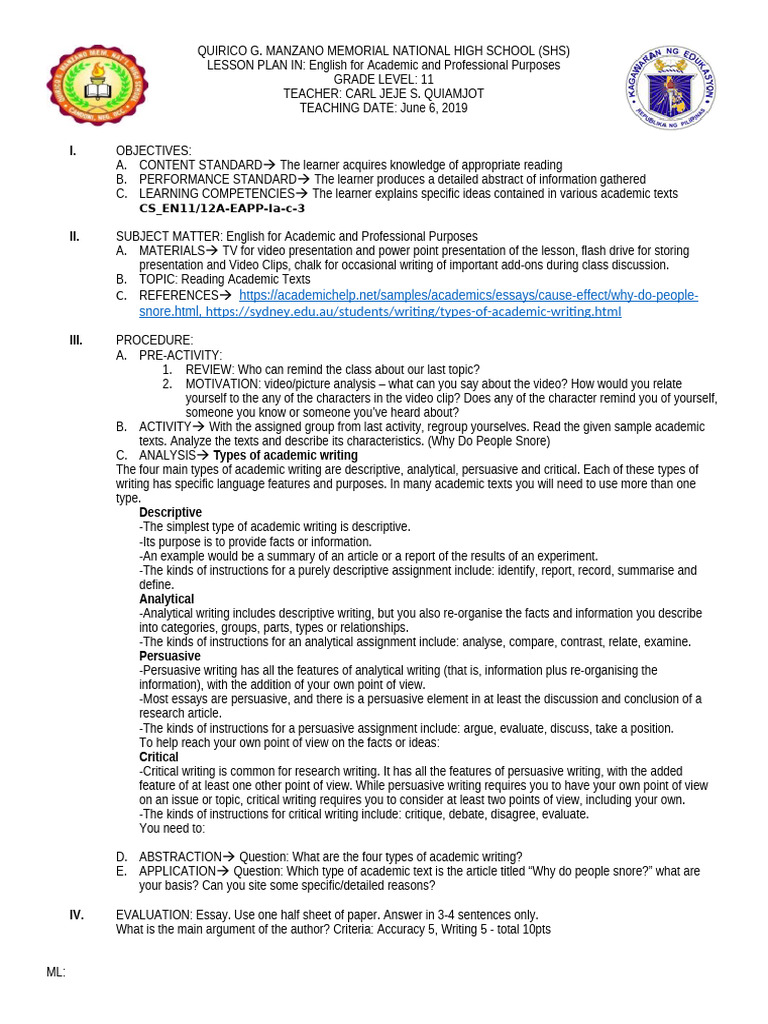 Explain Specific Ideas | PDF | Cognition | Learning