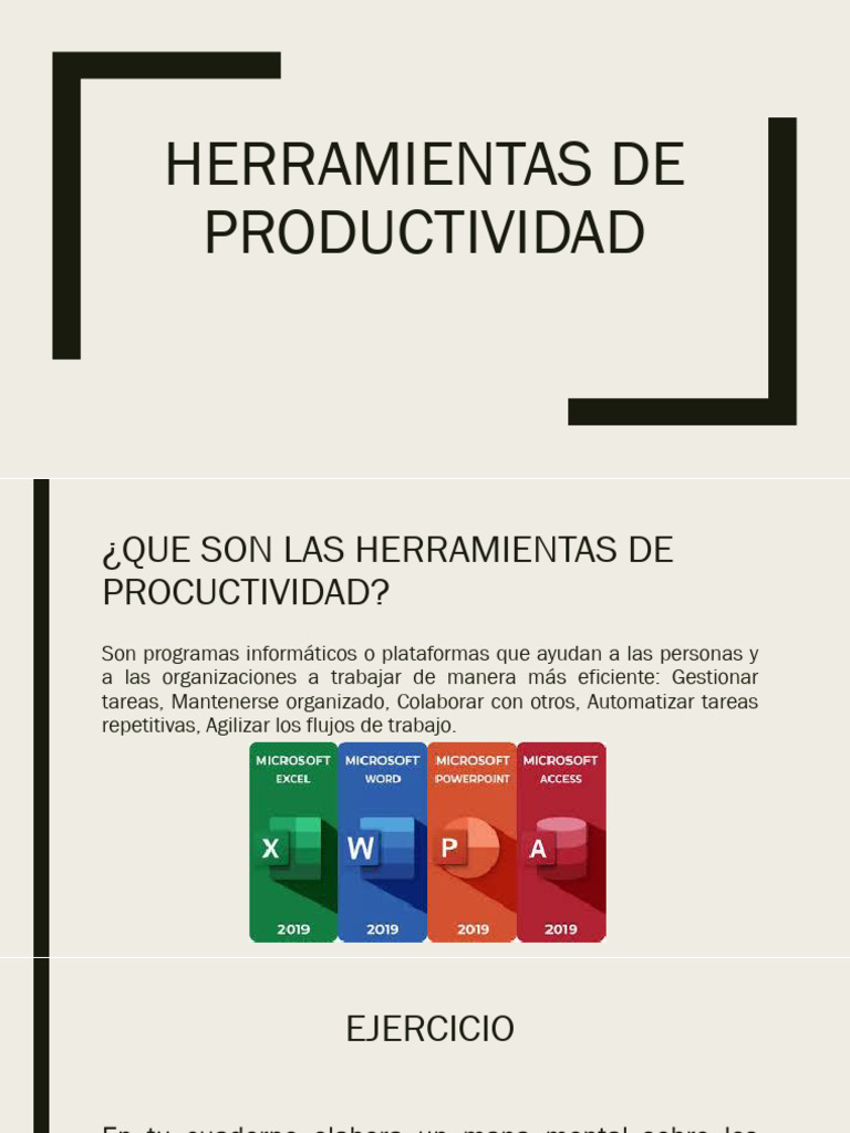 Herramientas de Productividad y Word | PDF