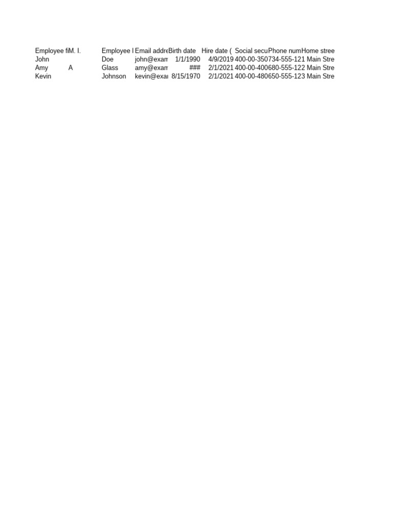 SpreadsheetTemplate.csv Split 1 | PDF