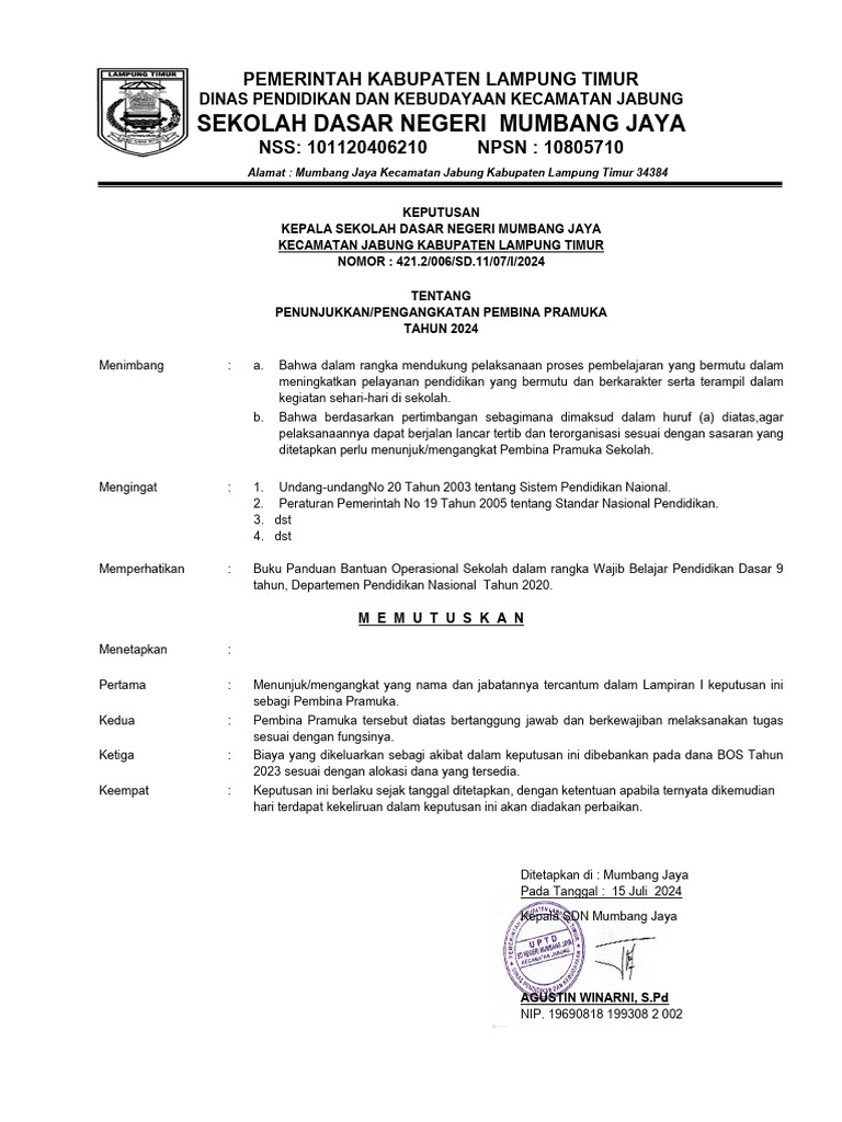SK Pramuka | PDF