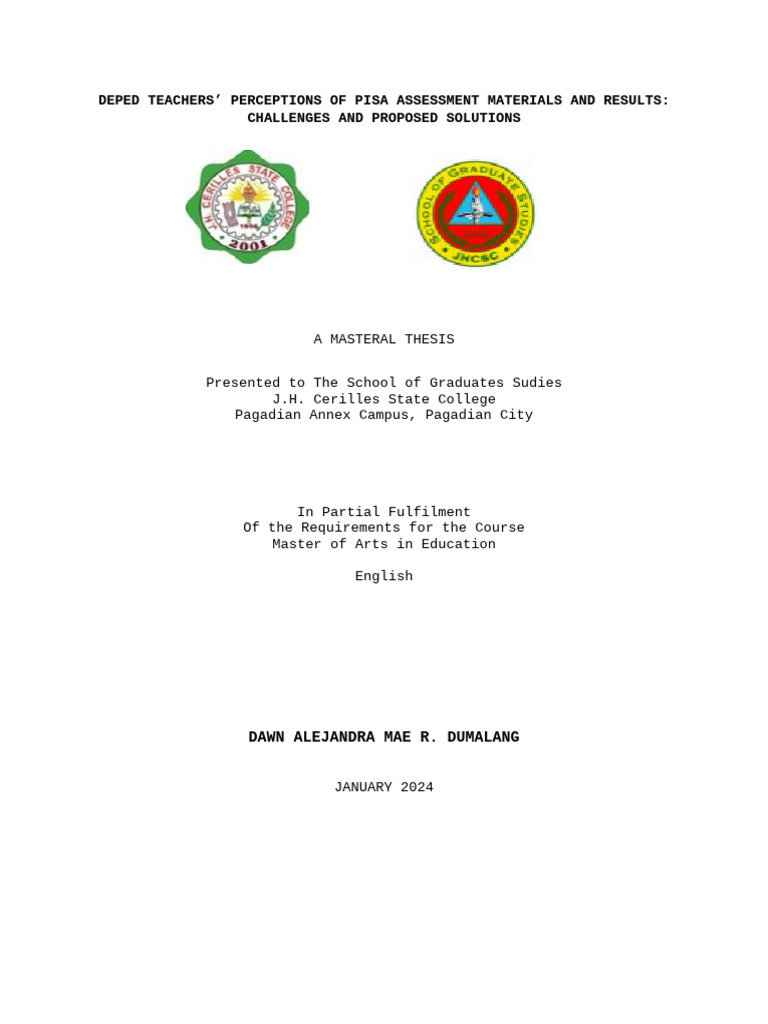 DEPED TEACHER1-case Study | PDF | Programme For International Student ...