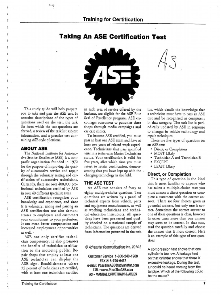A3 Manual Drivetrain & Axles | PDF