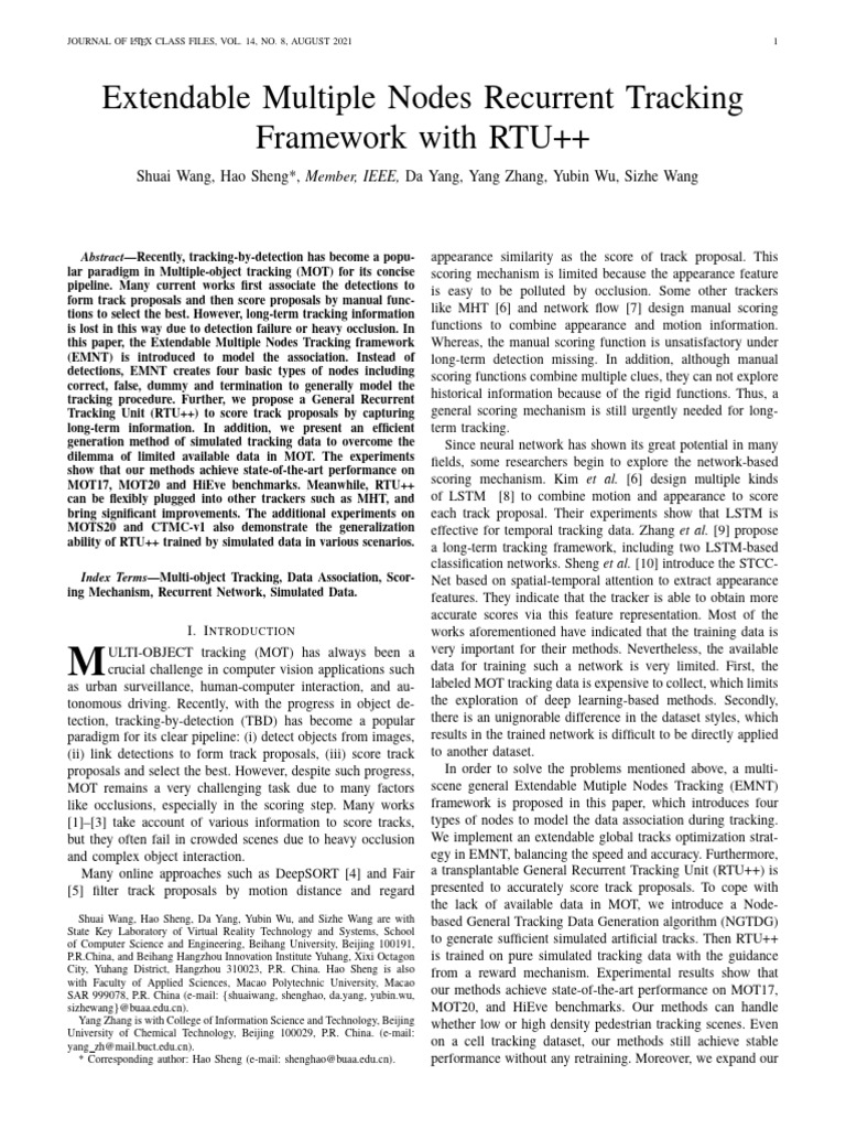 Extendable Multiple Nodes Recurrent Tracking Framework With 11e0w4nc | PDF | Vertex (Graph ...