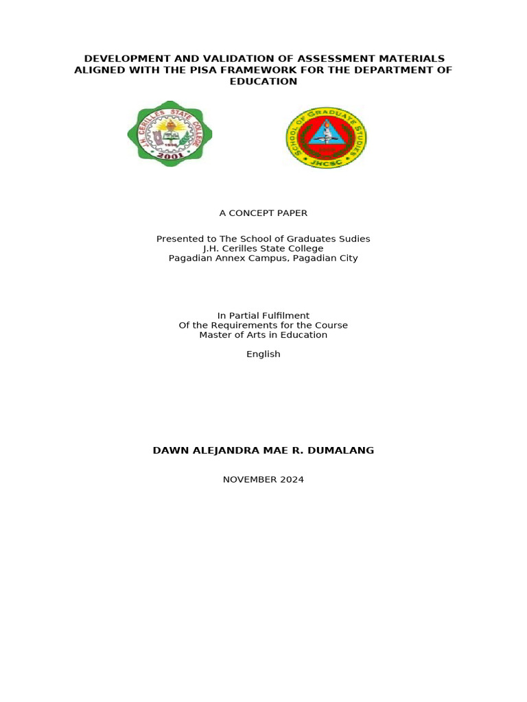 PISA-Aligned Assessment Development | PDF | Educational Assessment ...