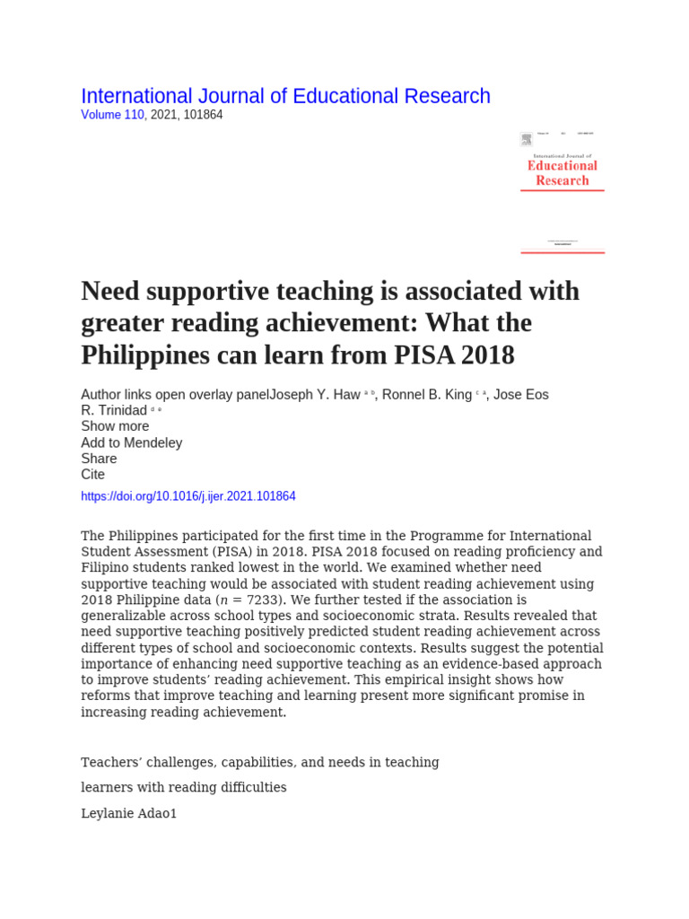 RRL | PDF | Socioeconomic Status | Programme For International Student ... RRL | PDF | Socioeconomic Status | Programme For International Student ...