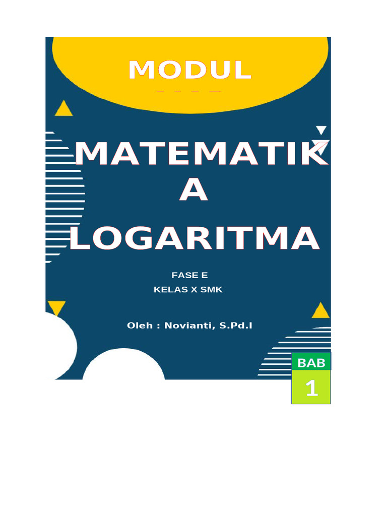 MODUL AJAR Bab 1.2 Logaritma | PDF