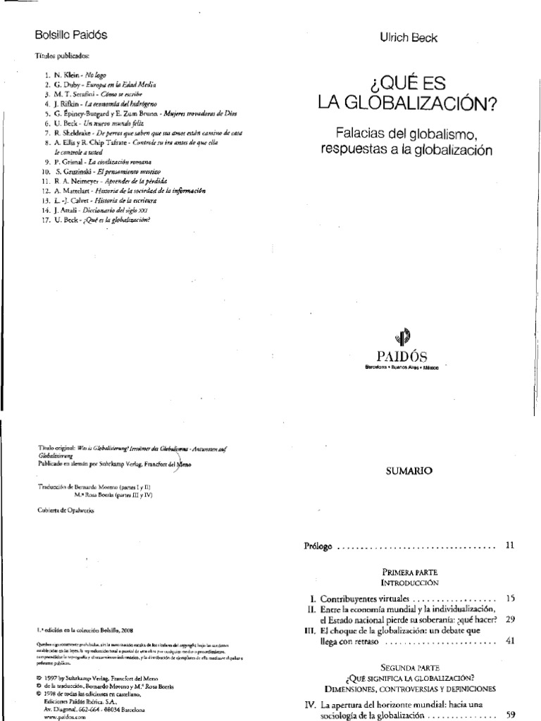 Beck-Ulrich-Que-Es-La-Globalizacion-Falacias-Del-Globalismo-Respuestas ...