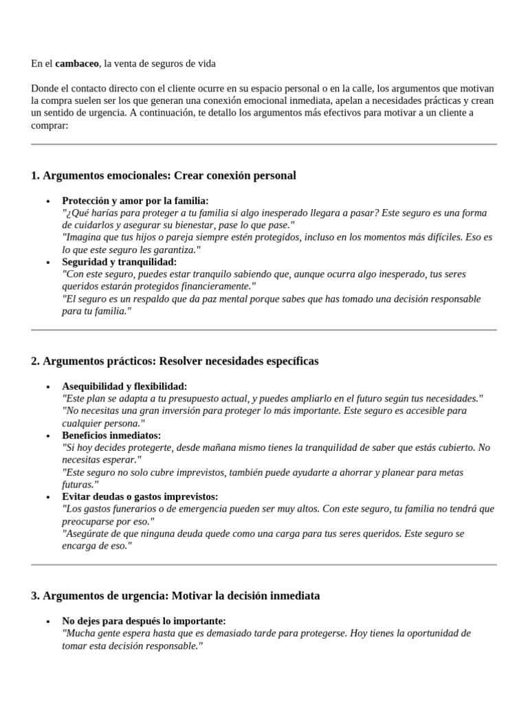 Estrategias de Venta de Seguros | PDF | Seguro