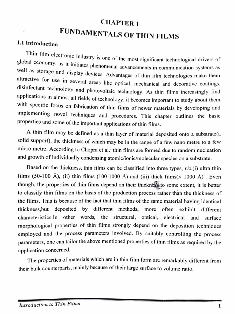 Thin Films | PDF | Thin Film | Sputtering