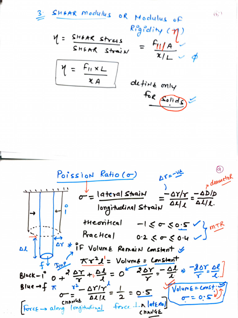 Understanding Shear Modulus and Strain | PDF | Young's Modulus ...