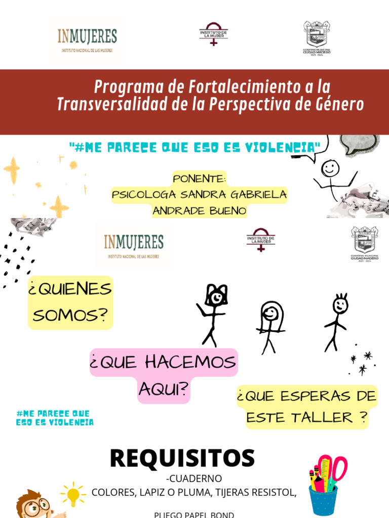 Taller sobre Violencia y Género | PDF | Violencia | Las emociones