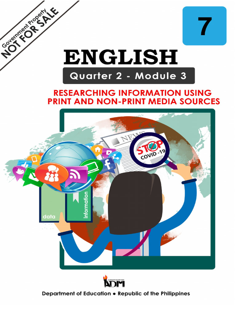 English7 Quarter2 Module3 ResearchingInformationUsingPrintAndNon-Print v3 | PDF | Question ...