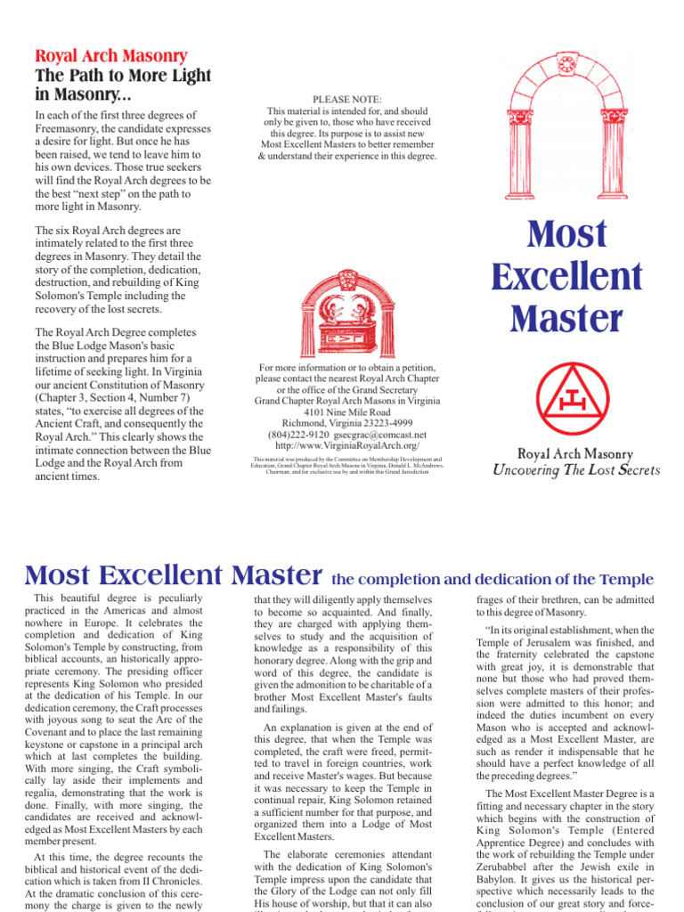 Most Excellent Master Uncovering the Lost Secrets | PDF | Freemasonry ...