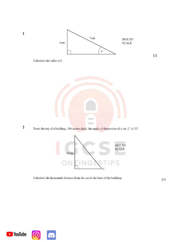 Trigonometry and Bearings | PDF | Trigonometric Functions | Elementary ...