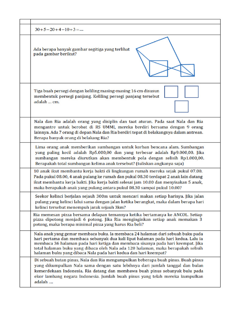Soal Final Kms Kelas 1 2 | PDF