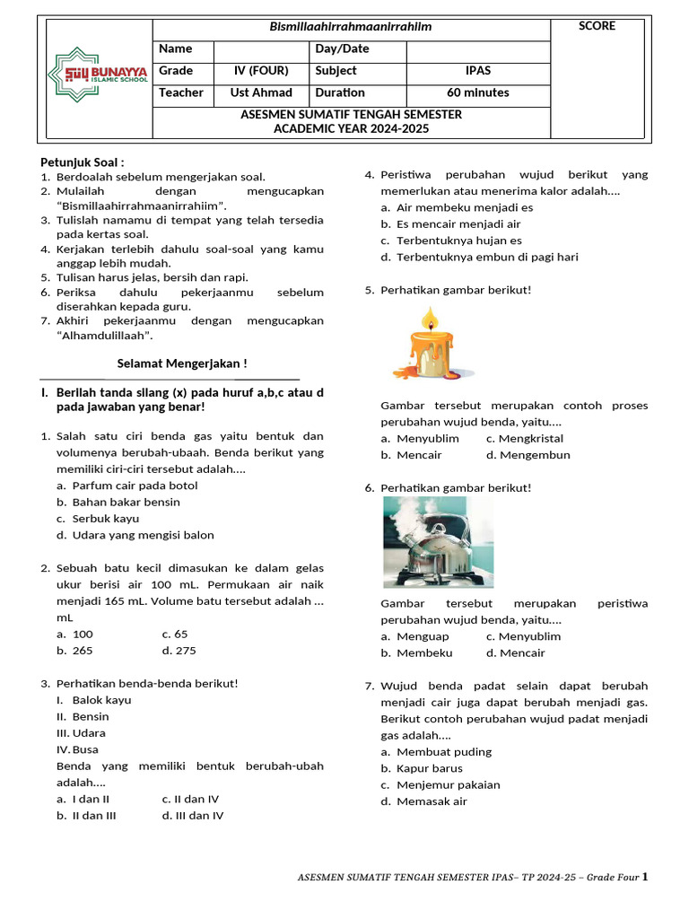 ASTS IPAS (Kelas 4) | PDF