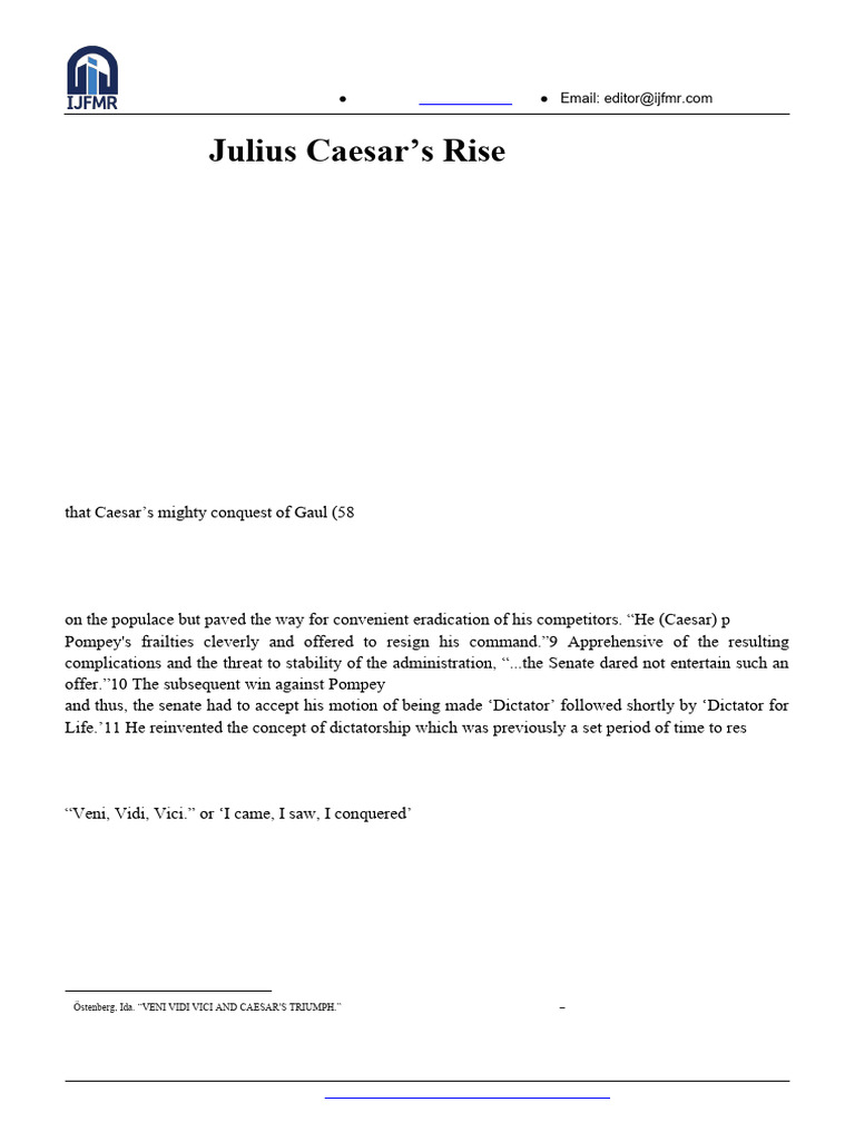 Julius Caesar's Path to Dictatorship | PDF | Julius Caesar | Ancient Rome