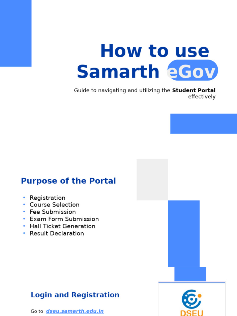 How To Use Samarth-Student | PDF