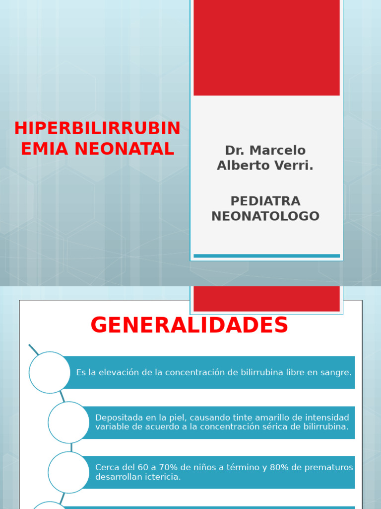 Hiperbilirrubinemia Neonatal | PDF | Medicina CLINICA | Especialidades Medicas
