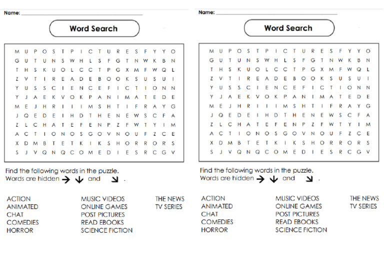 Wordsearch | PDF