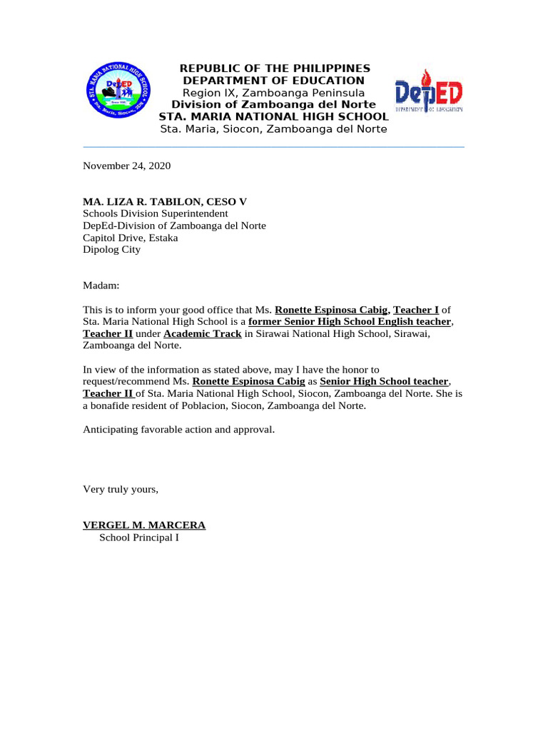 Letter of Request | PDF