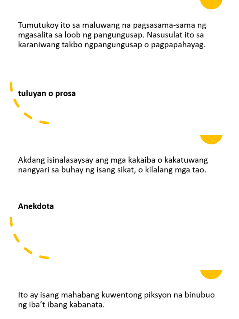 Sining, Panitikan, at Panunuring Pampanitikan | PDF