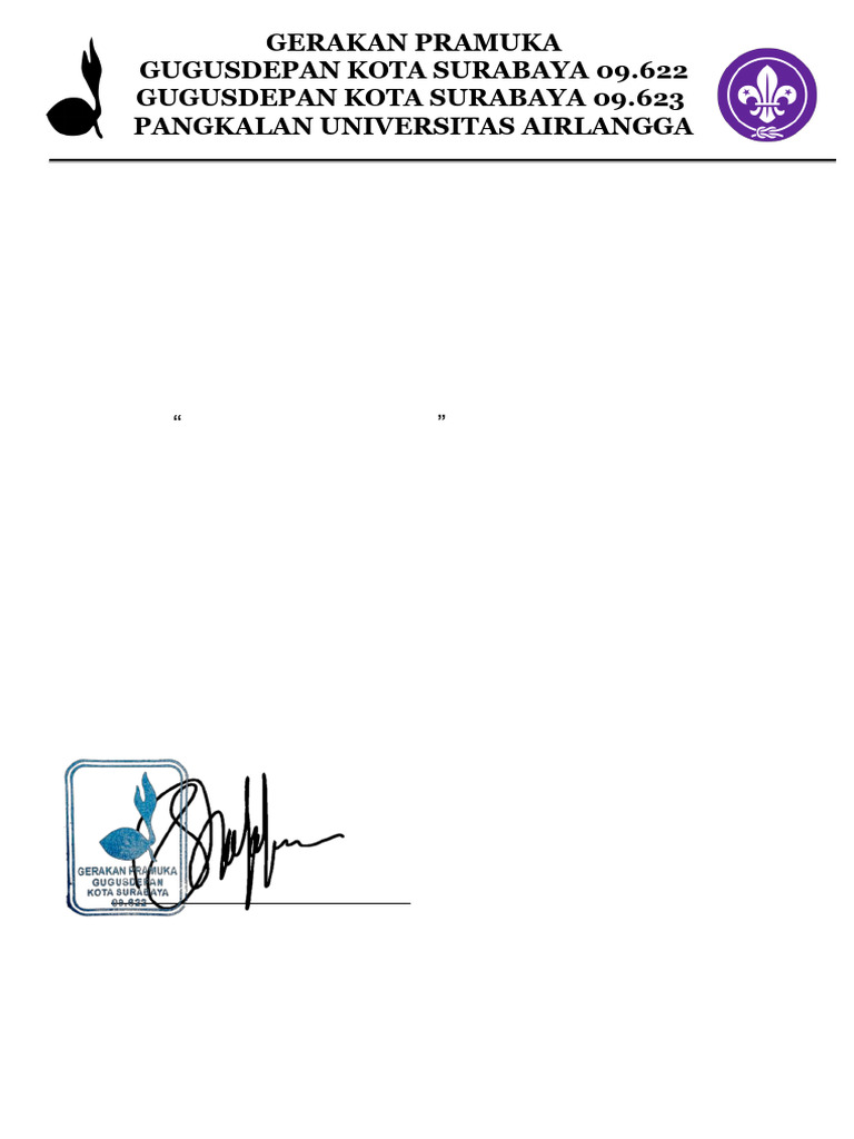 Undangan HUT Pramuka Unair ke-39 | PDF
