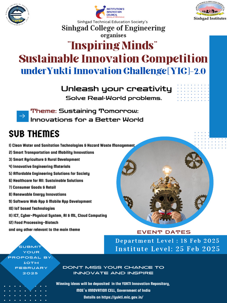 Inspiring Minds - Poster - 18th February 2025 | PDF | Innovation
