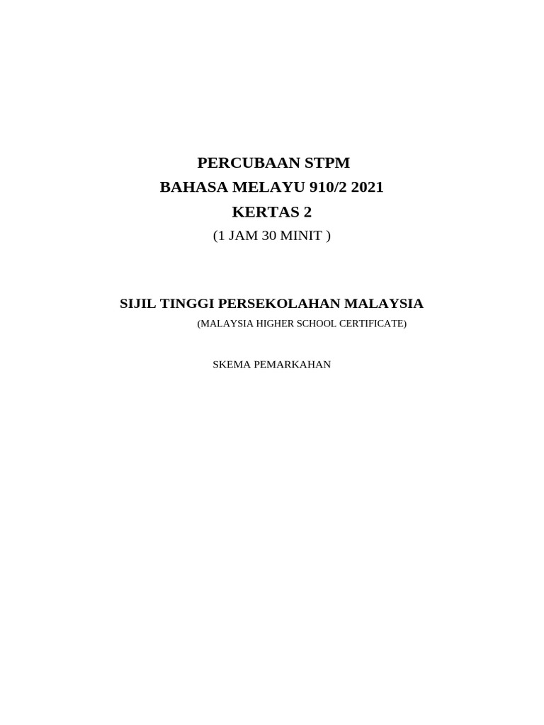 Modul BM Sem 2 (Skema) 2021 | PDF
