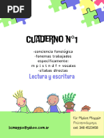 Cuadernillo Lectoescritura Fonema P | PDF | Notación | Colación