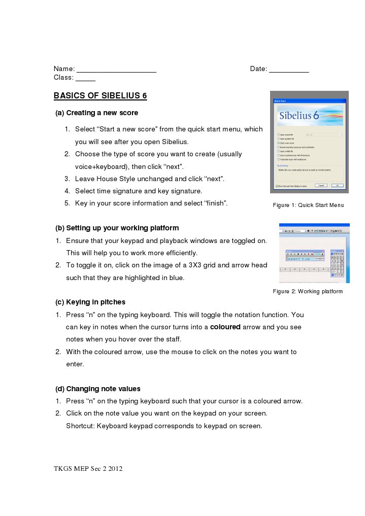 How To Use Sibelius 6 Teacher | PDF