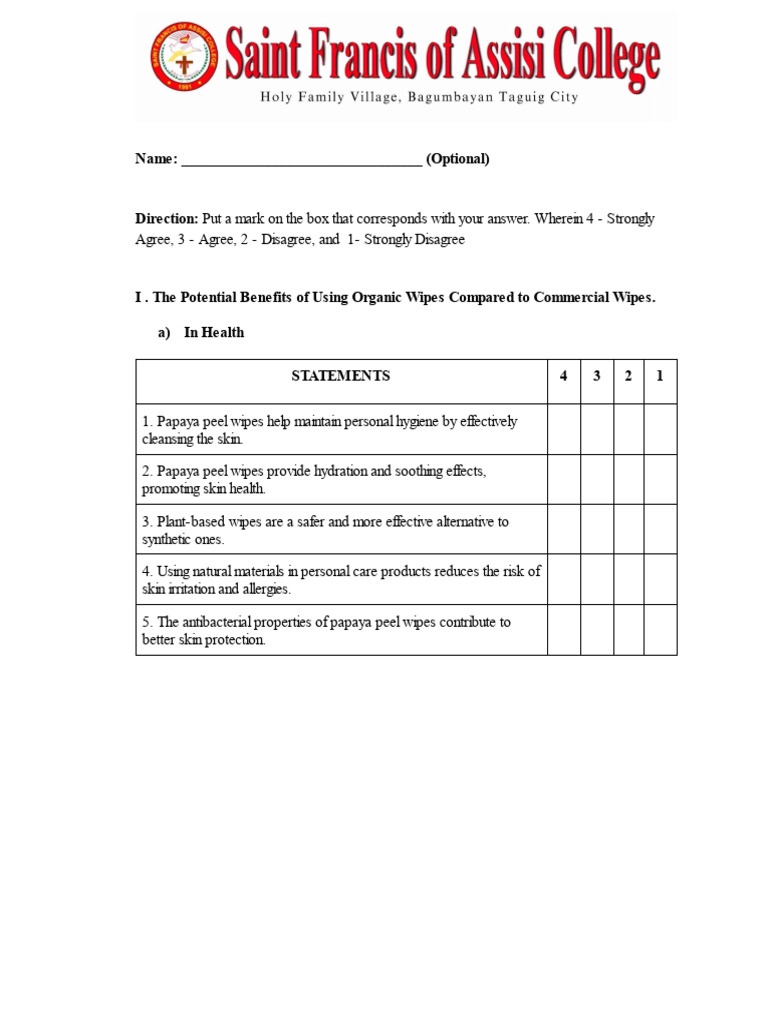 QUESTIONNAIRE | PDF | Waste | Waste Management